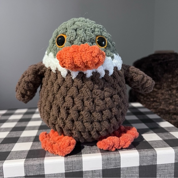 Handmade | Toys | Crochet Amigurumi Stuffed Mallard Brown And Orange By ...